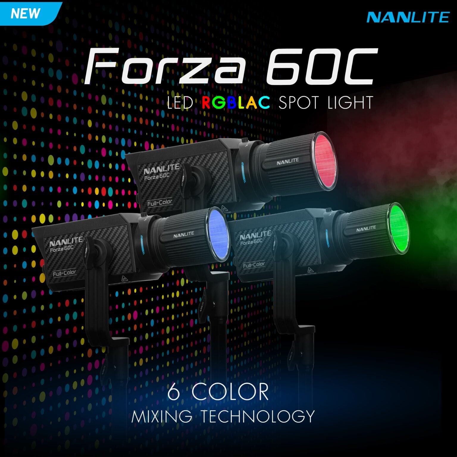 Nanlite Forza 60C RGB LAC Spot Light (ประกันศูนย์) ราคา | ZoomCamera